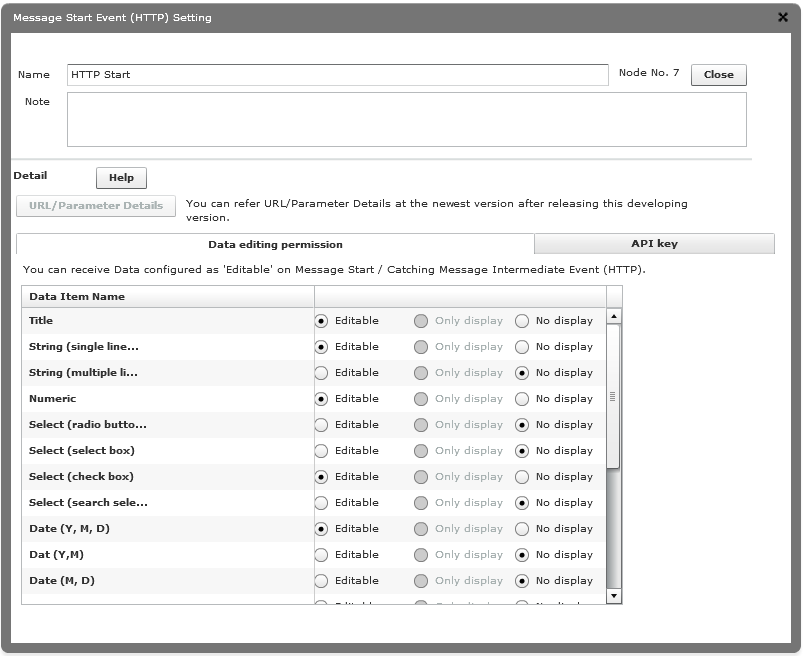 Message Start Event (HTTP) – Questetra Support