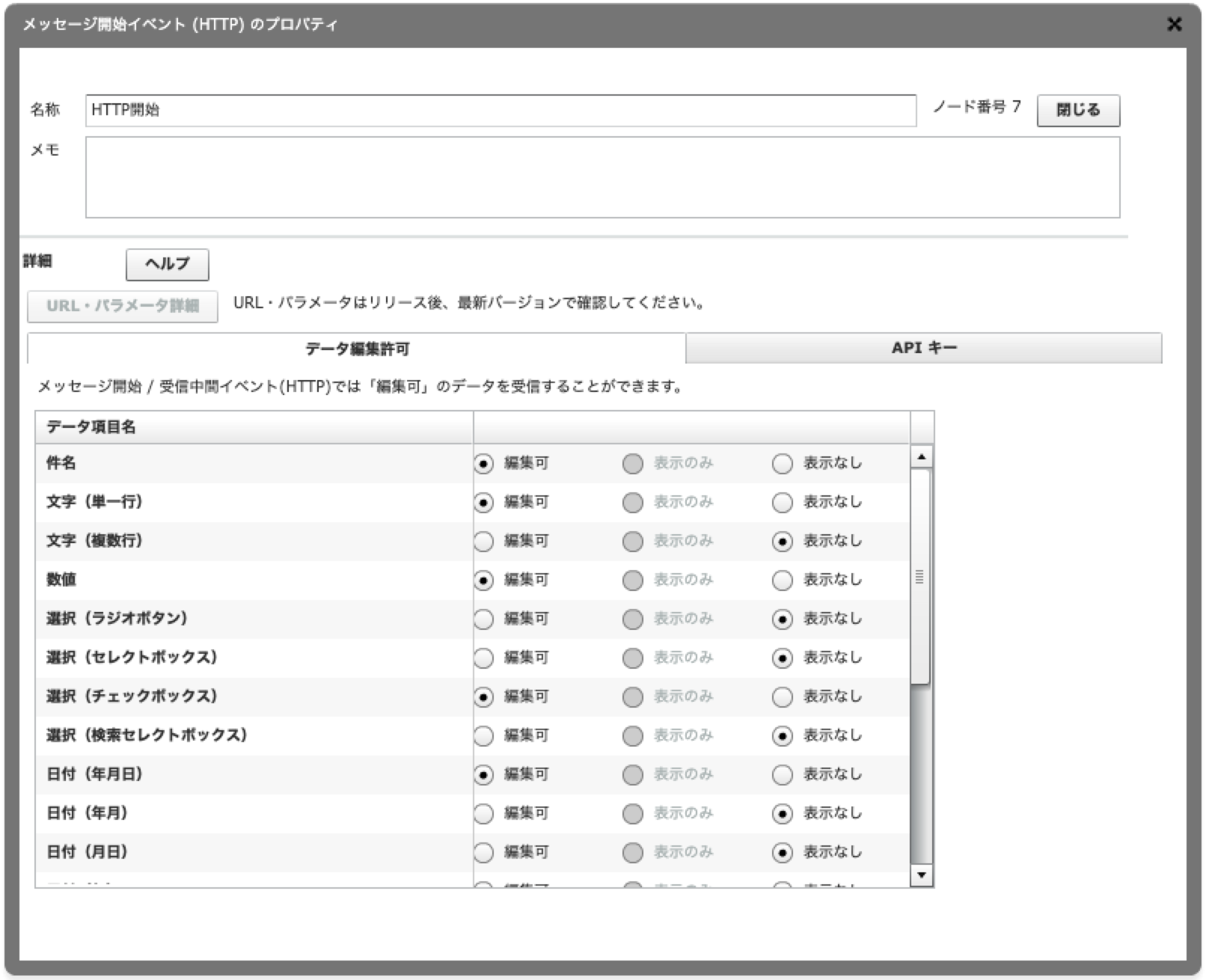 メッセージ開始イベント（HTTP） – Questetra Support