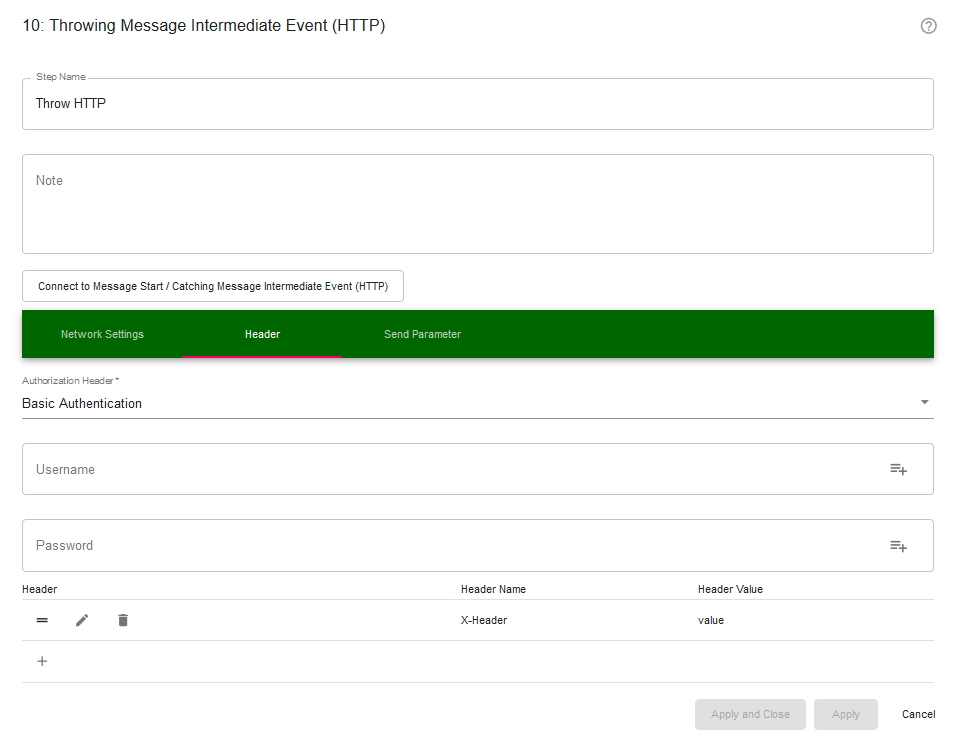 Throwing Message Intermediate Event (HTTP) – Questetra Support