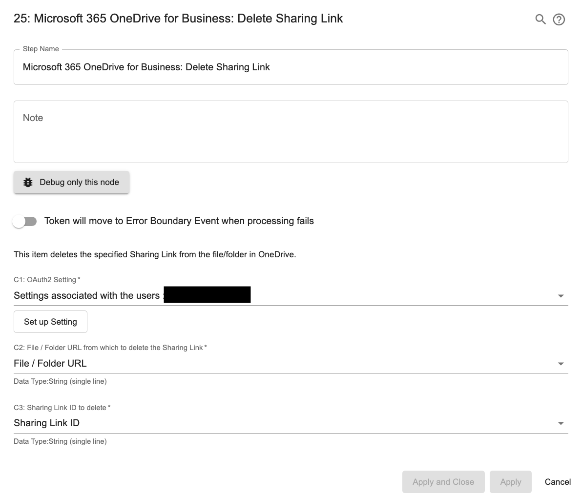 onedrive-link-delete_capture_en – Questetra Support